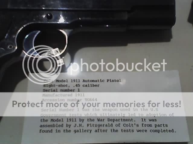 M1911 Serial Number 1 (pics)